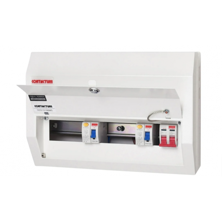 8 Way Metal Split Load Consumer Unit 100A Main Switch + 80 Amp RCD